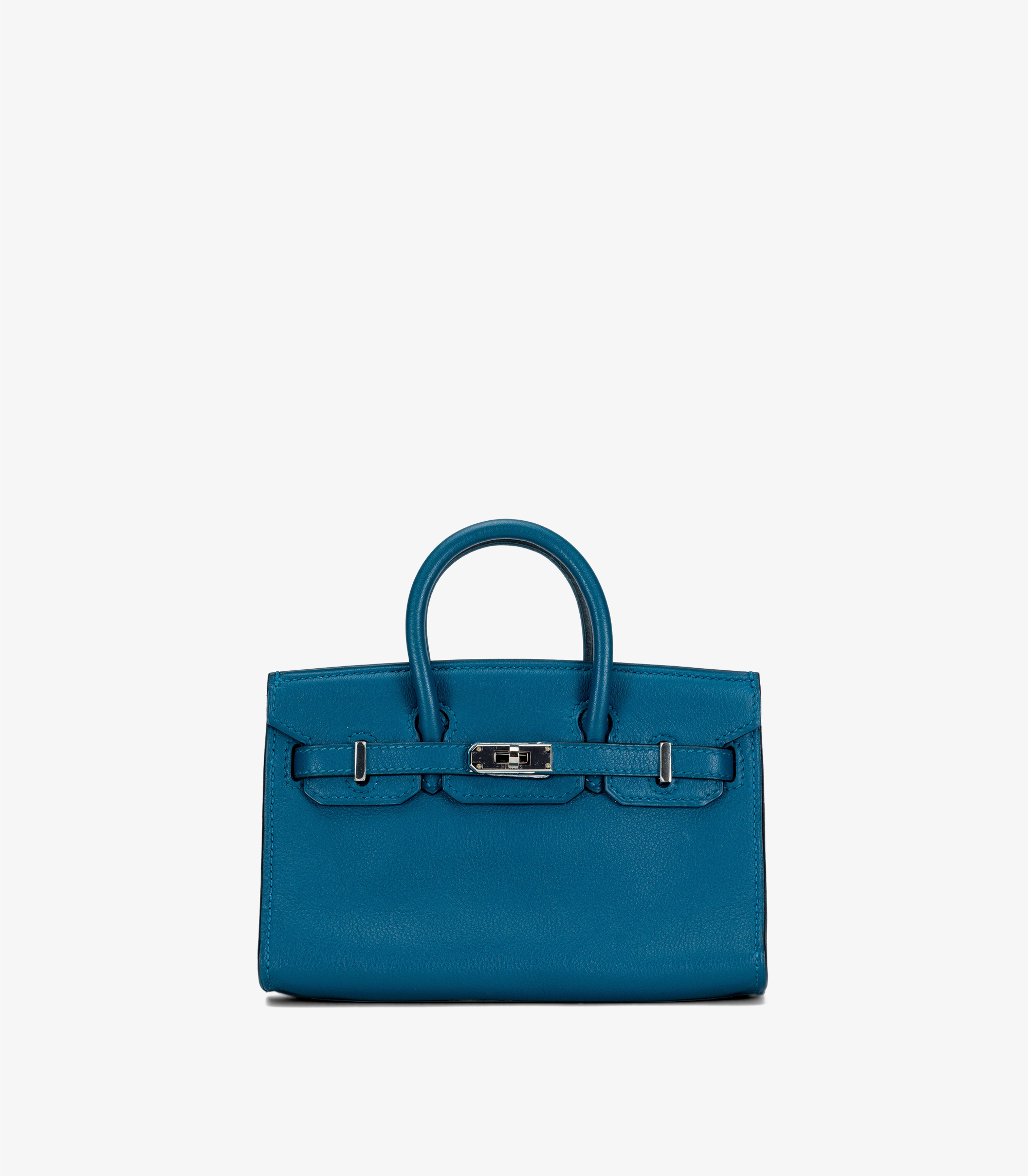Bleu de Prusse Swift Leather Micro Tiny Birkin 15cm