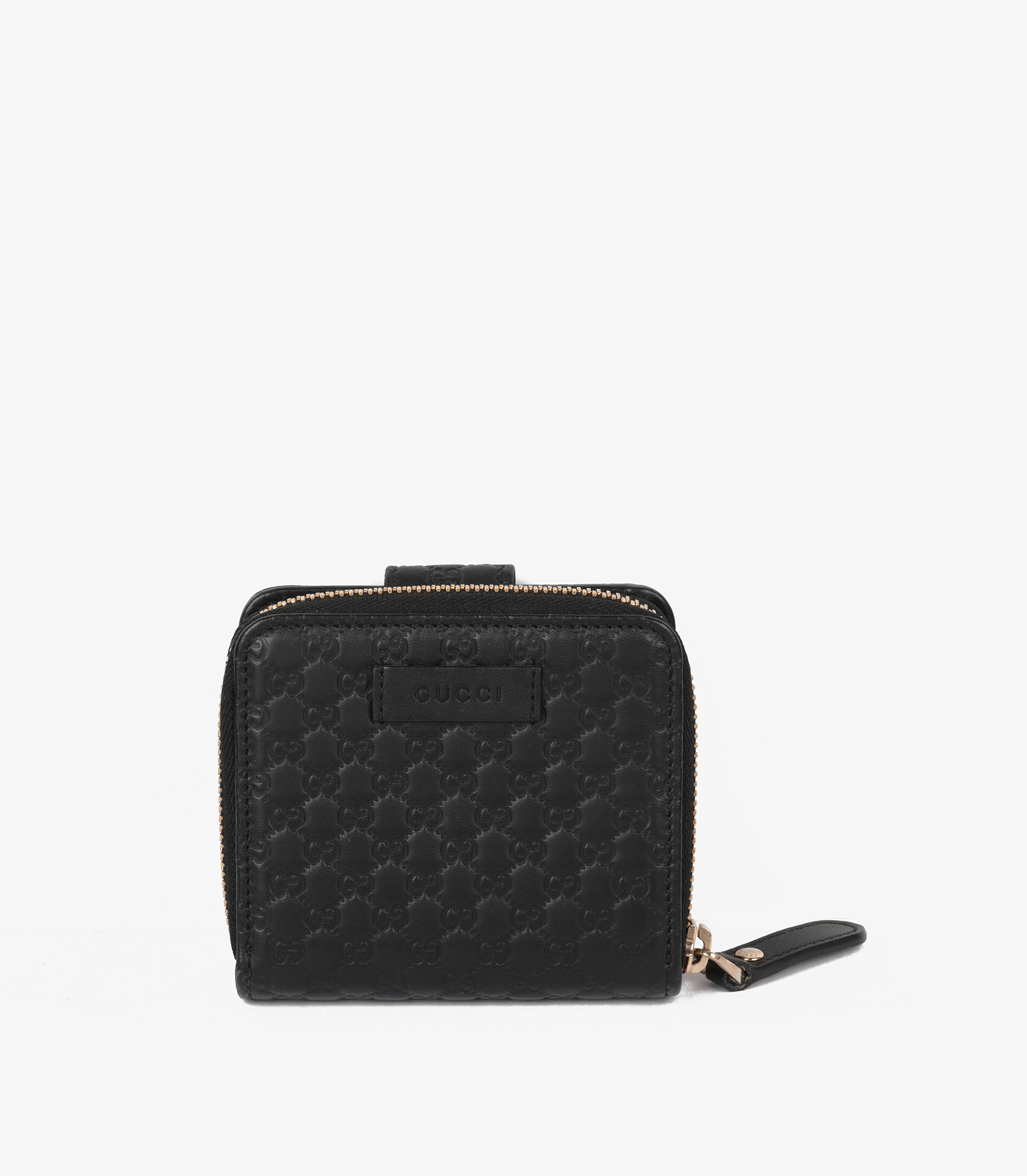 Gucci Black Microguccissima Compact Wallet AA0233 | Xupes