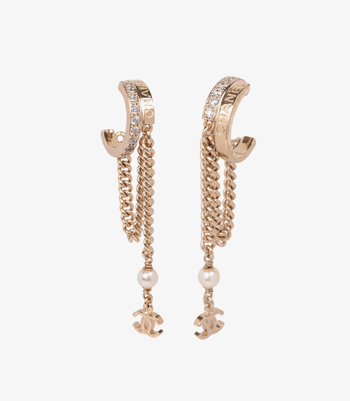 Chanel chain earring store