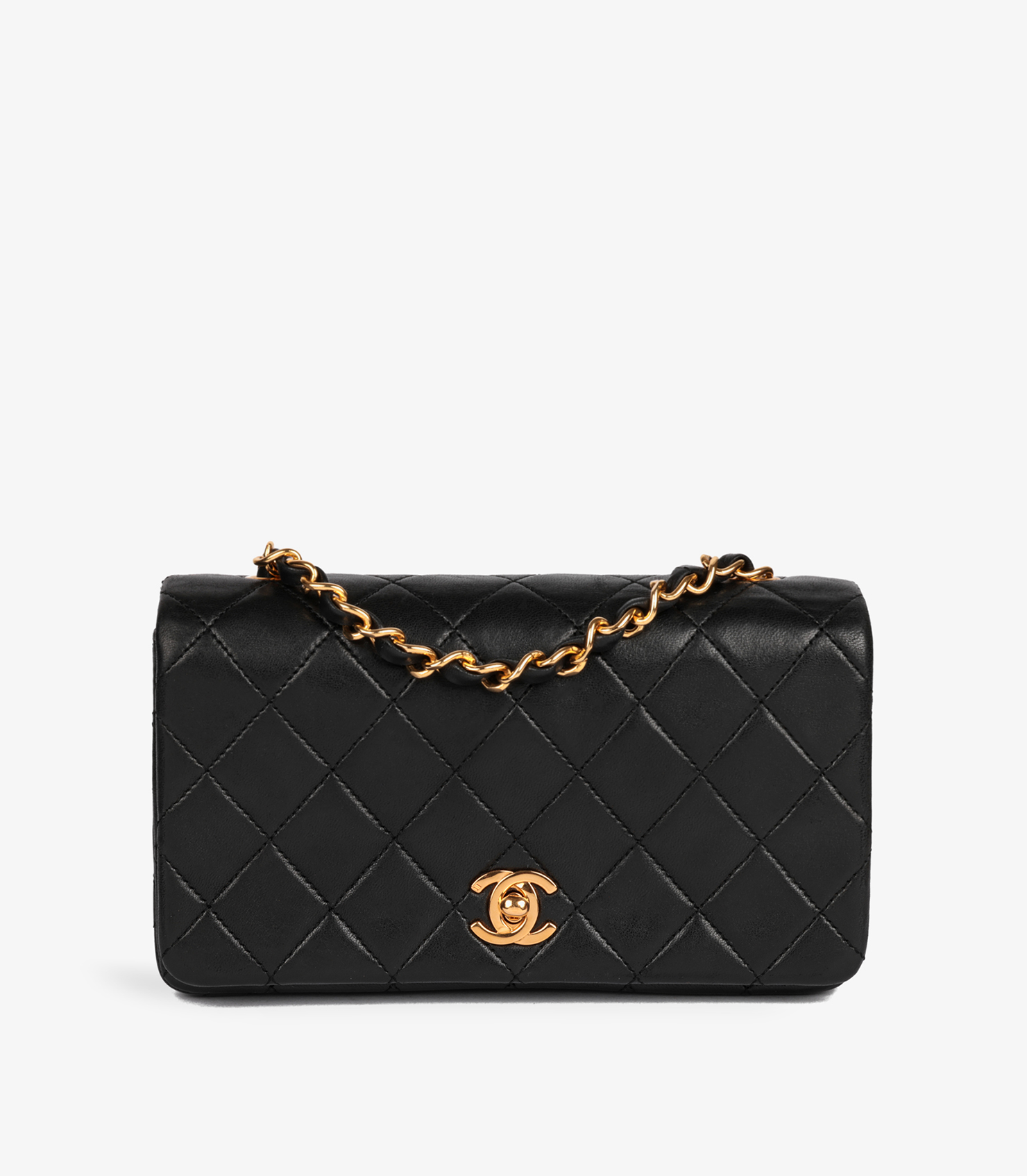 Chanel Black Rectangular Mini Full Flap Bag HB5196 | Xupes