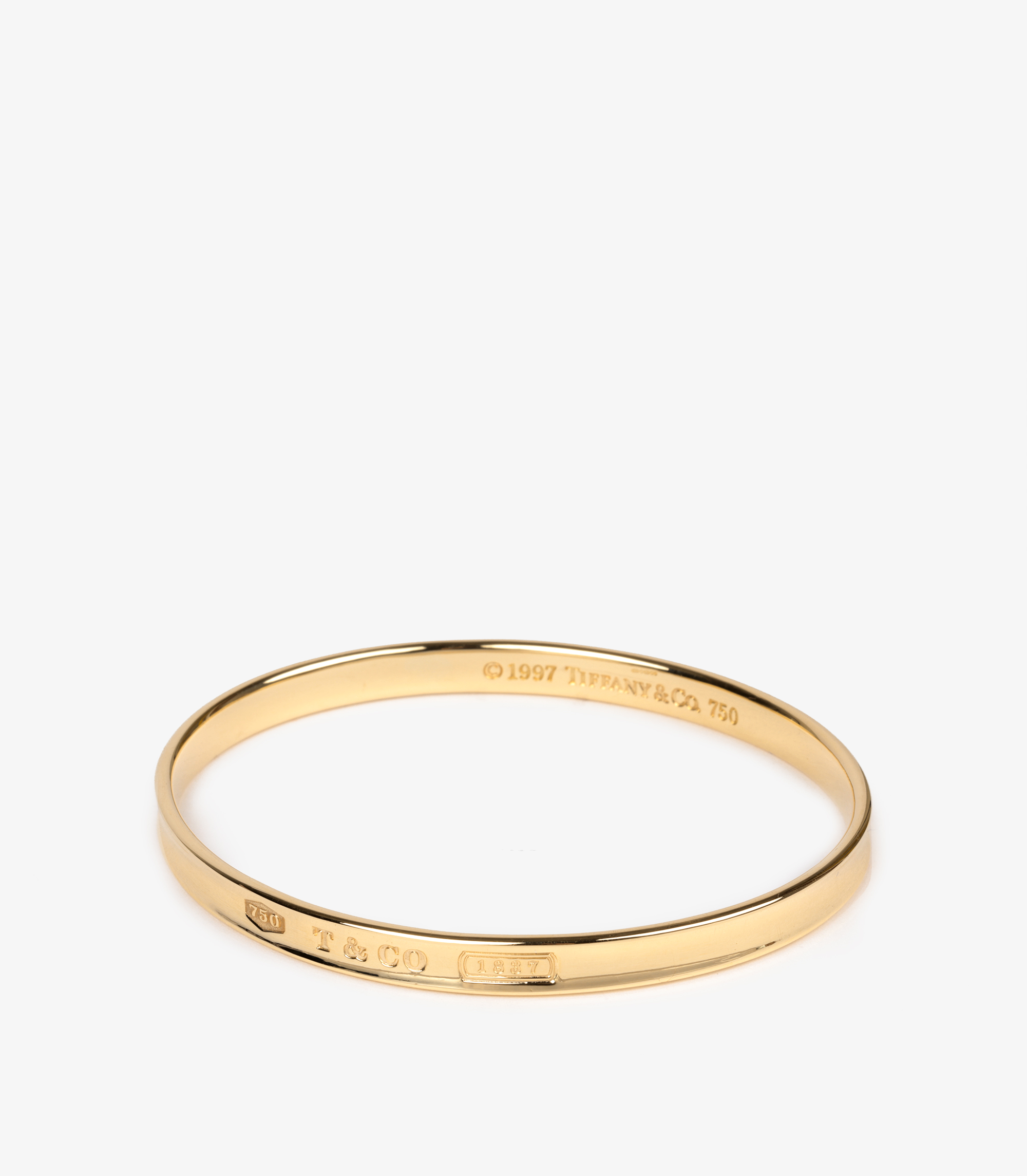 Tiffany & Co. 18ct Yellow Gold 1837 Bangle J1234 | Xupes