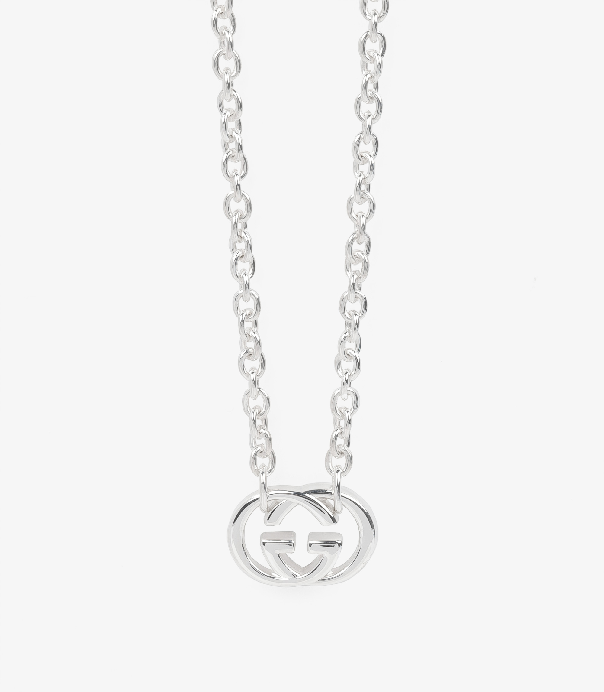Sterling Silver GG Necklace