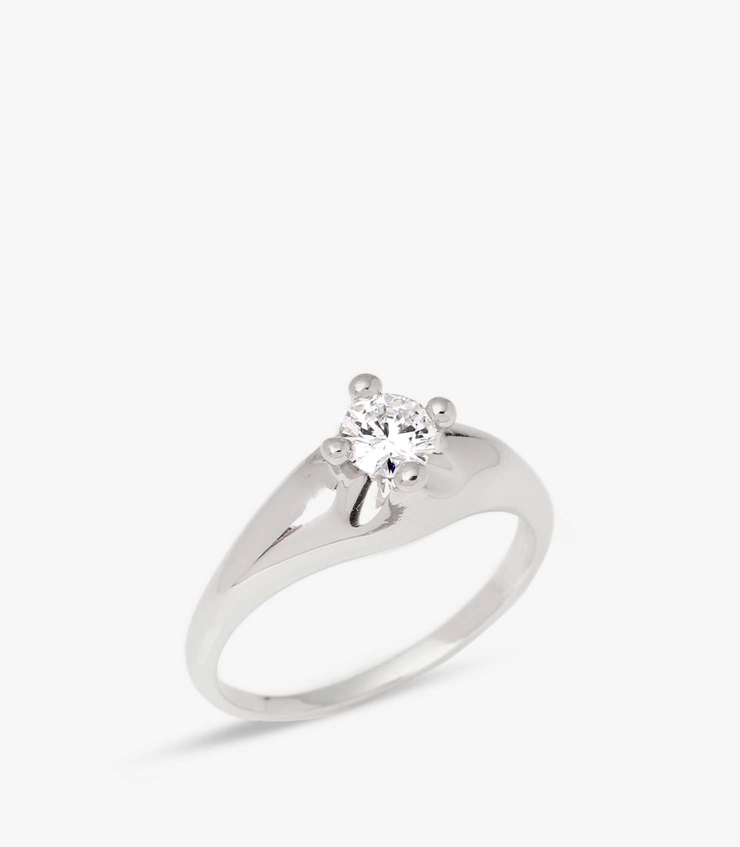 Bulgari .30ct Brilliant Cut Diamond Solitaire Corona Ring | Xupes